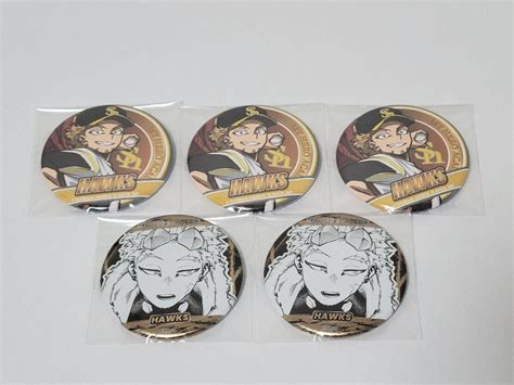 ヒロアカ ホークス 缶バッジ 5個セット ソフトバンク デコレクション By メルカリ