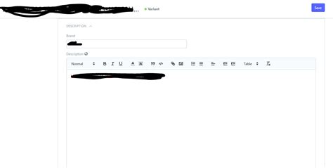Item Attributes Not Being Transferred To Description Of Variant