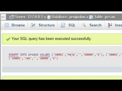 Tutorial Membuat Database Insert Record Dan Menampilkan Data Dari