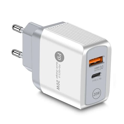 Fast Charging 18w 20w Usb C Wall Plug C Pd Charger Eu Us Ac Home Travel