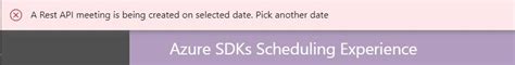 User Unable To Schedule Meeting · Issue 4015 · Azureazure Sdk Tools · Github