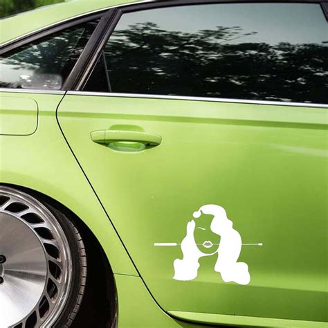 Laser Colorful Car Sticker Bdsm Shades Girl Bandage Submissive Sex Car