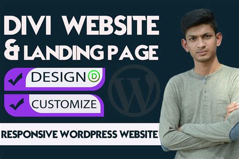 i will design or clone unique wordpress website with divi theme using