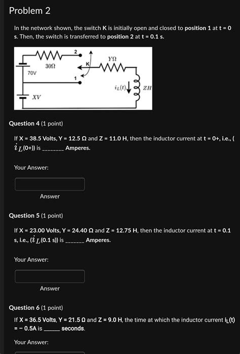 Solved In The Network Shown The Switch K Is Initially Open Chegg