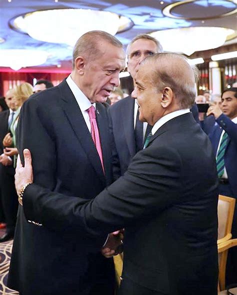 Prime Minister Muhammad Shehbaz Sharif Greets Turkish President Recep