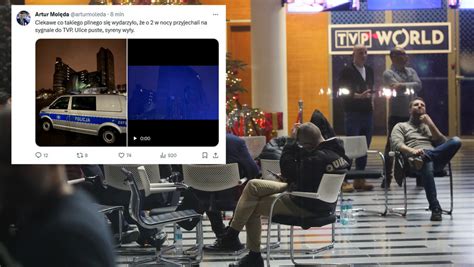 PiS dyżuruje w siedzibie TVP Do gmachu przyjechała policja RELACJA NA