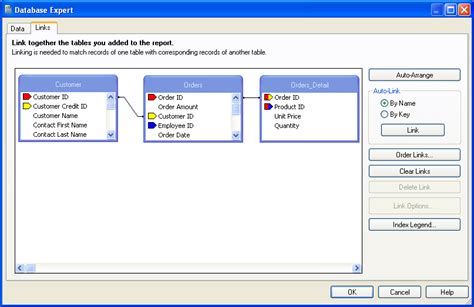 Linking Tables Crystal Reports Online Training