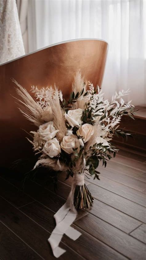 Pampas Grass Pampas Grass Wedding Bouquet Pampas Decor Wedding