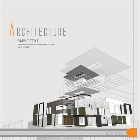 Free Vector Architecture Background Design
