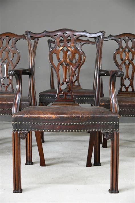 Set 6 Chippenddale Revival Dining Chairs Kernow Furniture