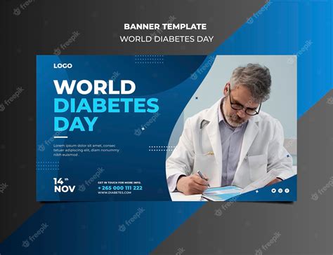 Premium Vector World Diabetes Day Banner Template