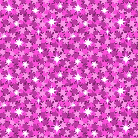 Seamless Pink Glitter Pattern With Starlight Sparkle Confetti