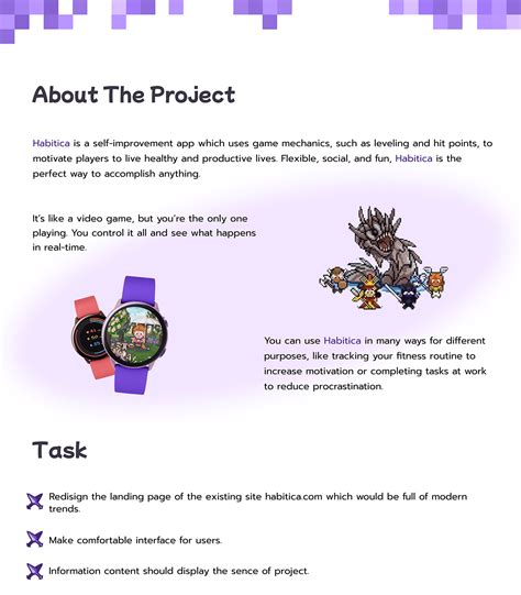 Habitica Gamified Task App Redesign Of Landing Page On Behance