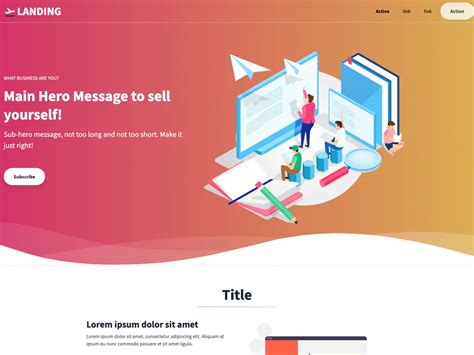 Landing Page By Tailwindtoolbox A Undefined Template Built At Lightspeed