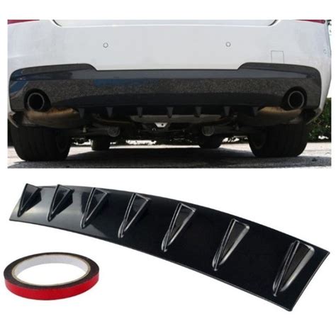 Universal Rear Bumper Diffuser Black 85x15 Cm