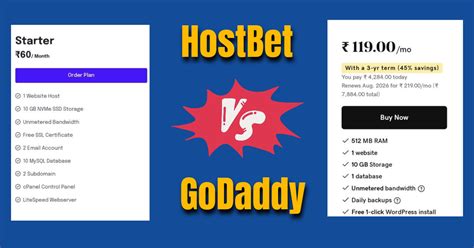 Hostbet Vs Godaddy Shared Hosting Why Hostbet Is The Best Choice 2025 Hostbet Blog