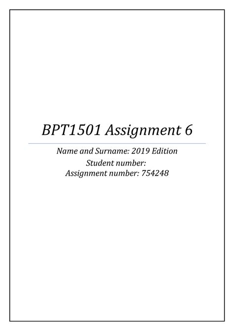 bpt 1501 assignment 6 own educational jingle or song bpt1501