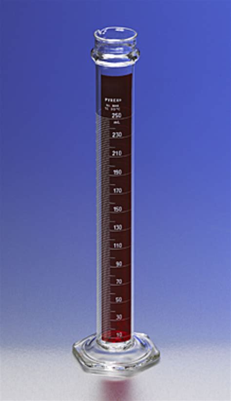 3046 25 Pyrex® 25 Ml Single Metric Scale Cylinders Reinforced Glass