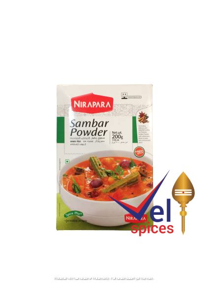 Buy Nirapara Sambar Powder 200g Online Melbourne Velspices Australia
