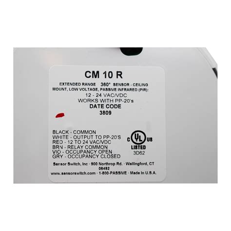 Sensor Switch • Sensor Switch Cm 10 R Extended Range Pir Occupancy