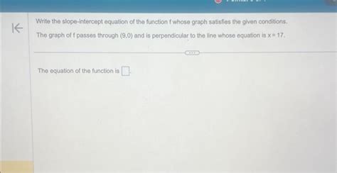 Solved Write The Slope Intercept Equation Of The Function F Chegg