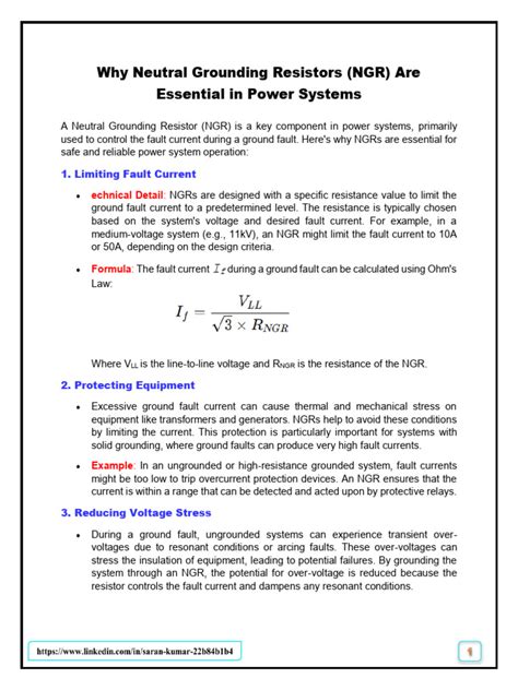 Why Neutral Grounding Resistors Ngr 1724044687 Pdf Resistor Electric Arc