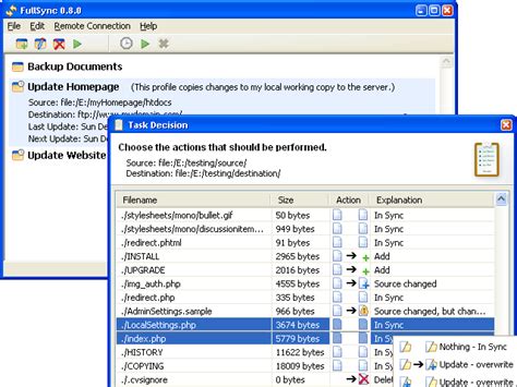 ftp Sincronizar carpetas automáticamente con Filezilla Stack