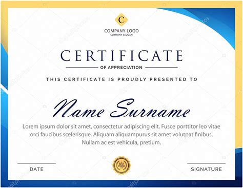 Dise O De Plantilla De Certificado Profesional Multiprop Sito Creativo