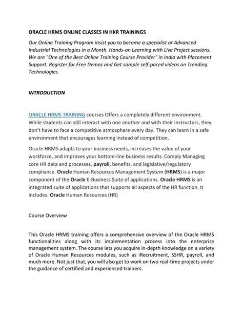 Ppt Oracle Hrms Pdf Powerpoint Presentation Free Download Id11889615