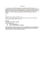 Ex Derivatives In Class Exercise Docx Exercise An Investor