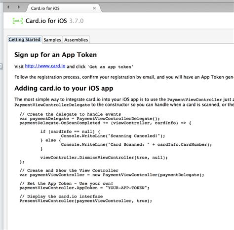 creating an ios credit card reader with xamarin — sitepoint