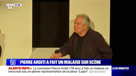 Le comédien Pierre Arditi a fait un malaise sur scène en pleine