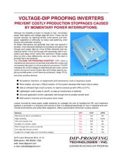 VOLTAGE DIP PROOFING INVERTERS Voltage Dip Proofing Inverters Pdf PDF PRO