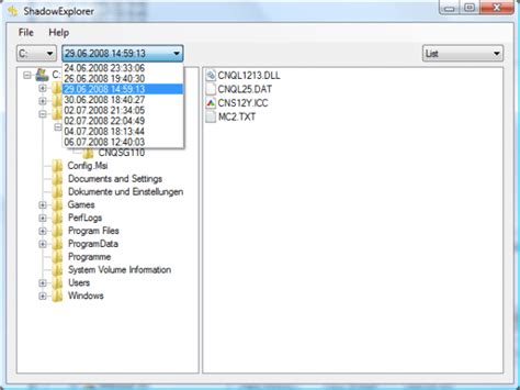 Access And View System Restore Shadow Copy Previous Versions Backup