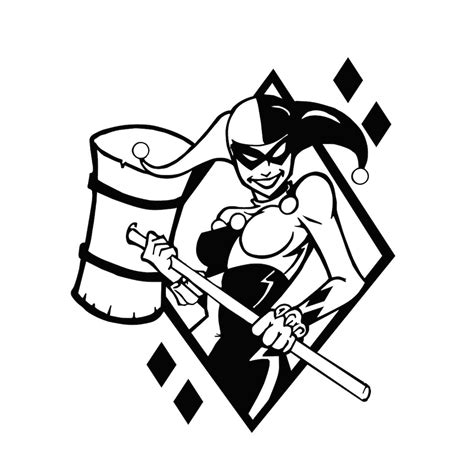 Harley Quinn Vinyl Decal Etsy
