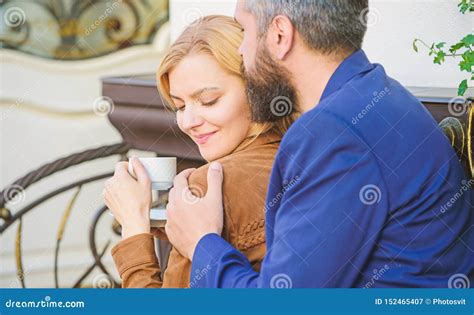 Explore Cafe And Public Places Married Lovely Couple Relaxing Together