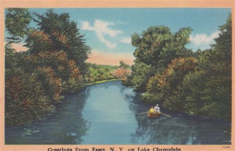 Vintage Postcard Peaceful Boat Scene Essex Blog