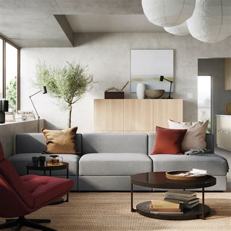 JÄttebo 4 5 Seater Modular Sofa Tonerud Grey Ikea Uk