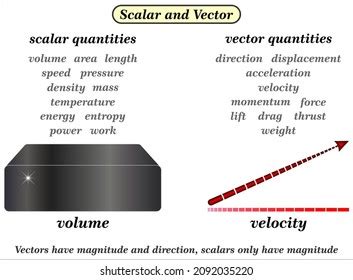 Vector Scalar Quantities Differences Images Stock Photos D Objects Vectors Shutterstock