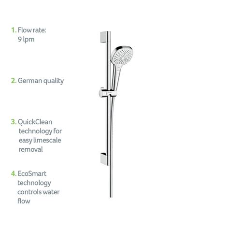 Hansgrohe Croma Select E Multi Ecosmart Shower Set 0 65m