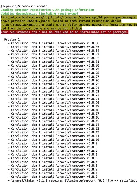 Php Version Downgrade From Laravel 6110 To Laravel 58 Stack Overflow