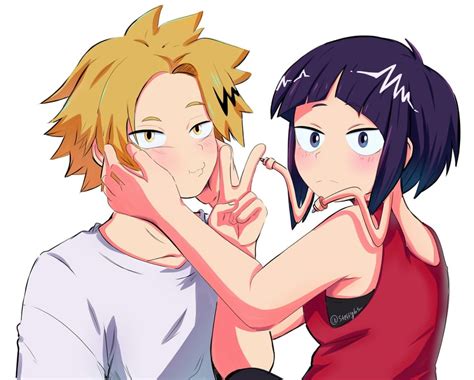 Jirou Kyouka And Kaminari Denki Boku No Hero Academia Drawn By