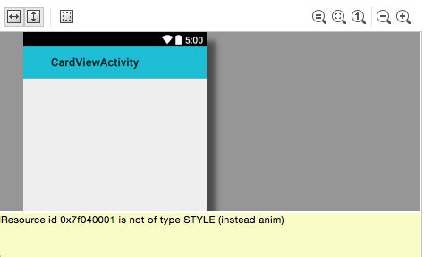 Android CardView Example Not Working Stack Overflow