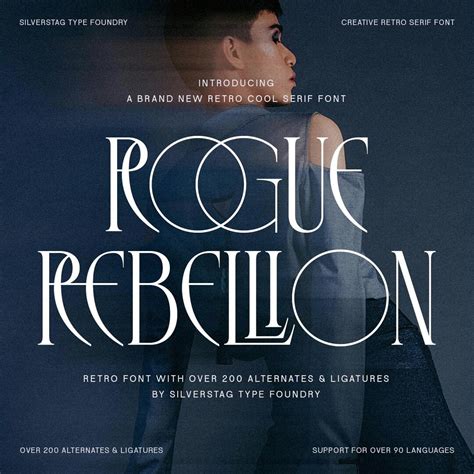 Sltf Rogue Rebellion Ligature Serif Font Etsy