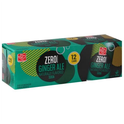 Harris Teeter Zero Sugar Ginger Ale Soda 12 Ct 12 Fl Oz Harris Teeter