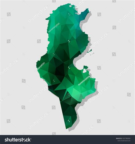 Maptunisia Map Each City Combines Polygon เวกเตอร์สต็อก ปลอดค่าลิขสิทธิ์ 1037780350