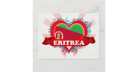 Vintage I Love Eritrea Postcard Zazzle