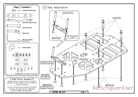 Yokomo MR 4BX Instruction Manual MR4BX RCScrapyard Radio Controlled Model Archive