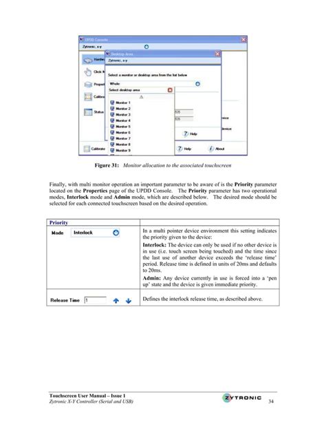 Zytronic Projected Capacitive X Y Controller Touchscreen User Manual Issue 1 Pdf Operating
