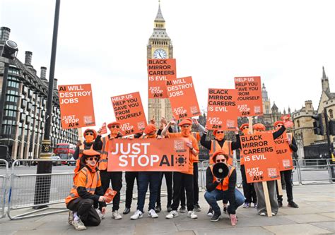 Disruptive Protest Takes Over London As New Black Mirror Game Launches